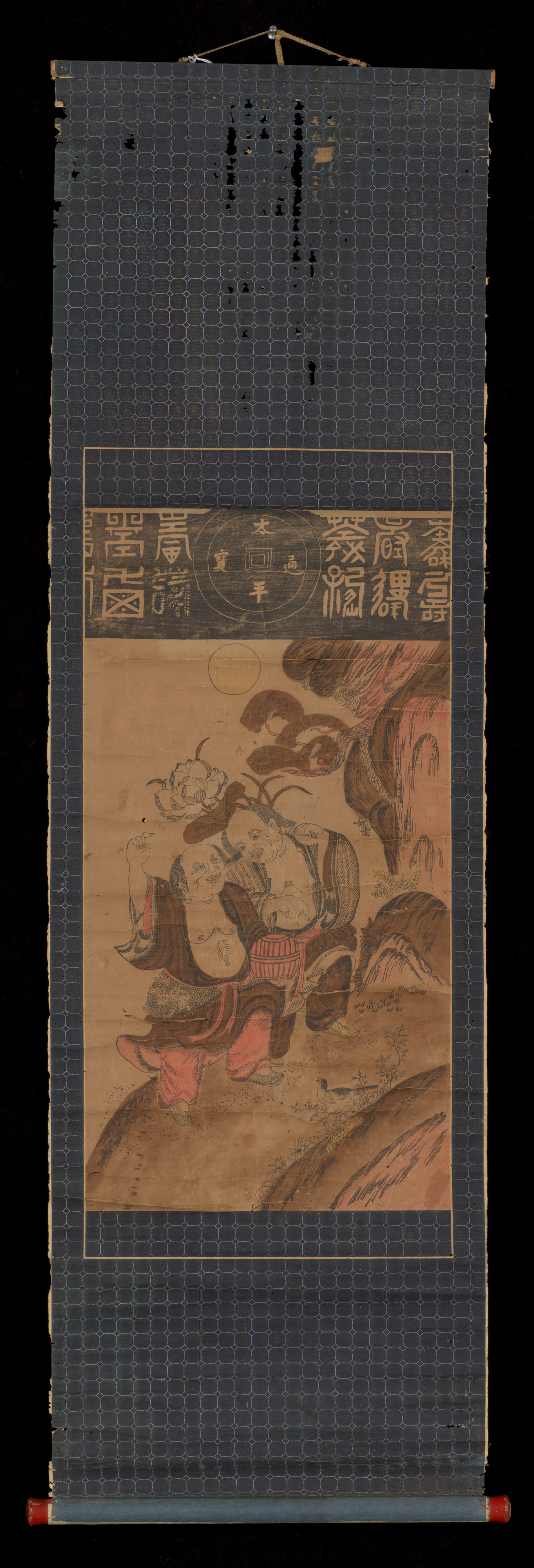 The Two Immortals of Harmony and Unity - China - Qing dynasty (1644 ...