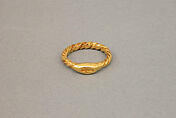Stirrup-Shaped Ring with Oblong Bezel with Sri | Indonesia (Java ...