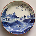 Dish with Dutch Landscape (Deshima Island or View of Scheveningen ...