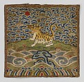 Rank badge with tiger | China | Qing dynasty (1644–1911) | The ...