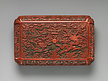 Rectangular box with double dragons - China - Ming dynasty (1368–1644 ...