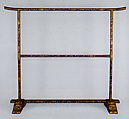 Kimono Rack (Ikō) with Scrolling Foliage and Tokugawa Family Crest ...
