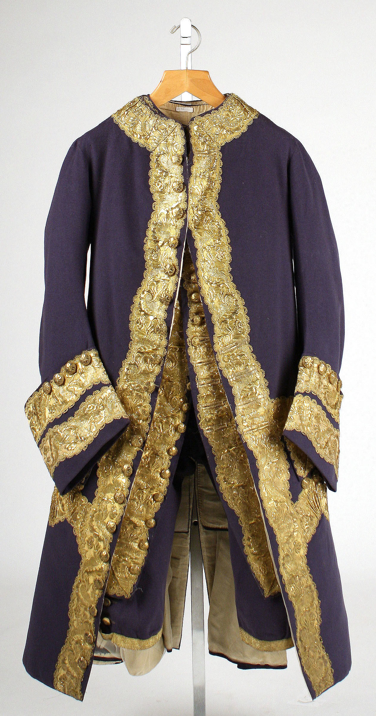 Suit Date: ca. 1760 Culture: British Medium: wool, gilt metal ...
