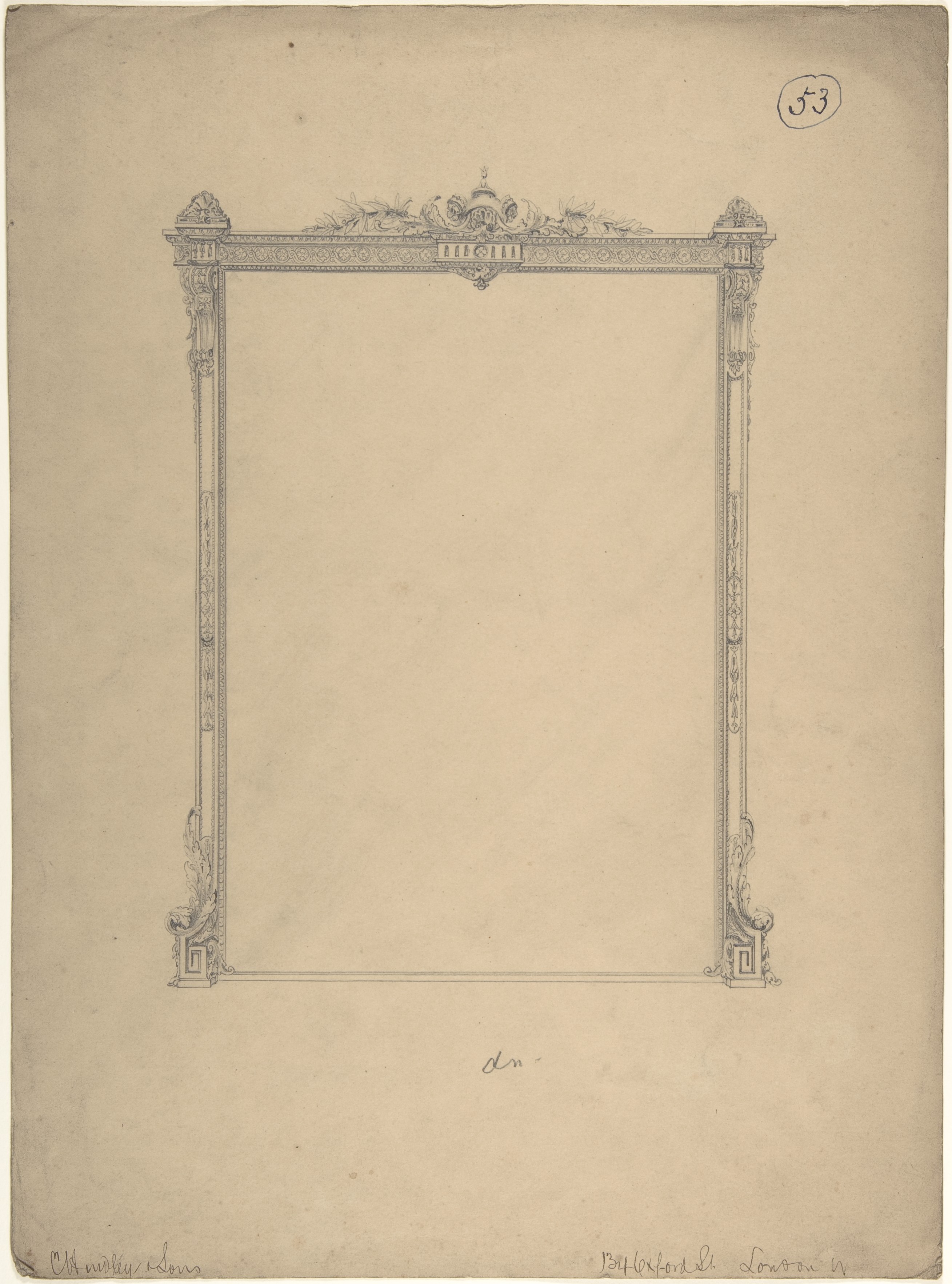 Charles Hindley and Sons | Design for a Frame | The Metropolitan Museum ...