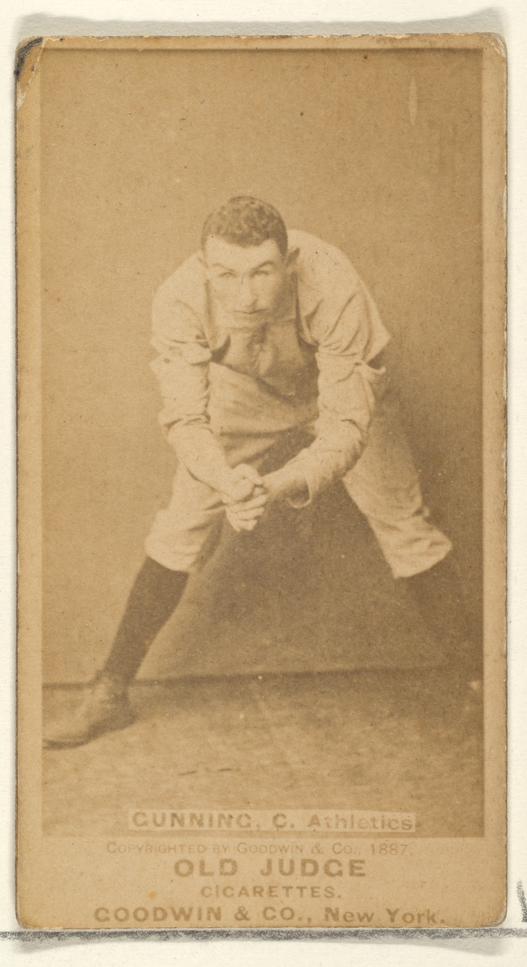 Issued by Goodwin & Company | Gunning, Catcher, Philadelphia Athletics ...