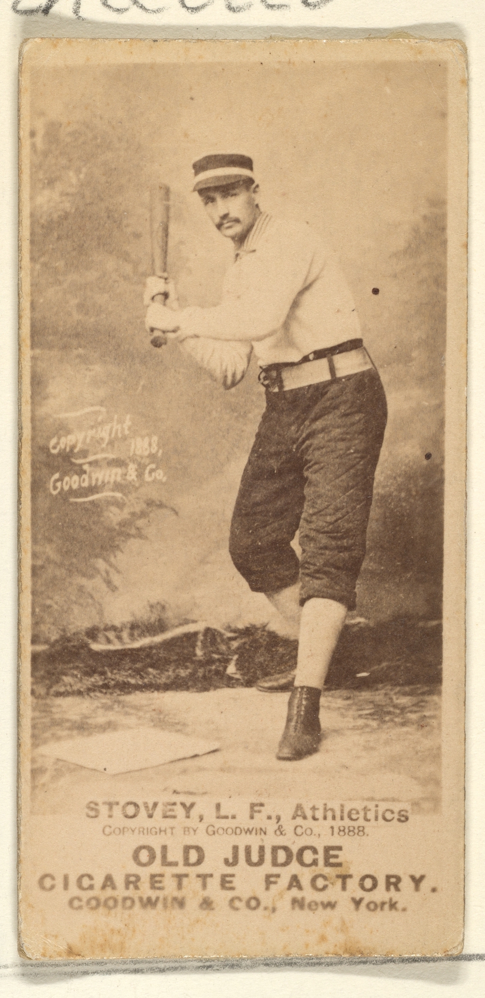Issued by Goodwin & Company | Stovey, Left Field, Philadelphia ...