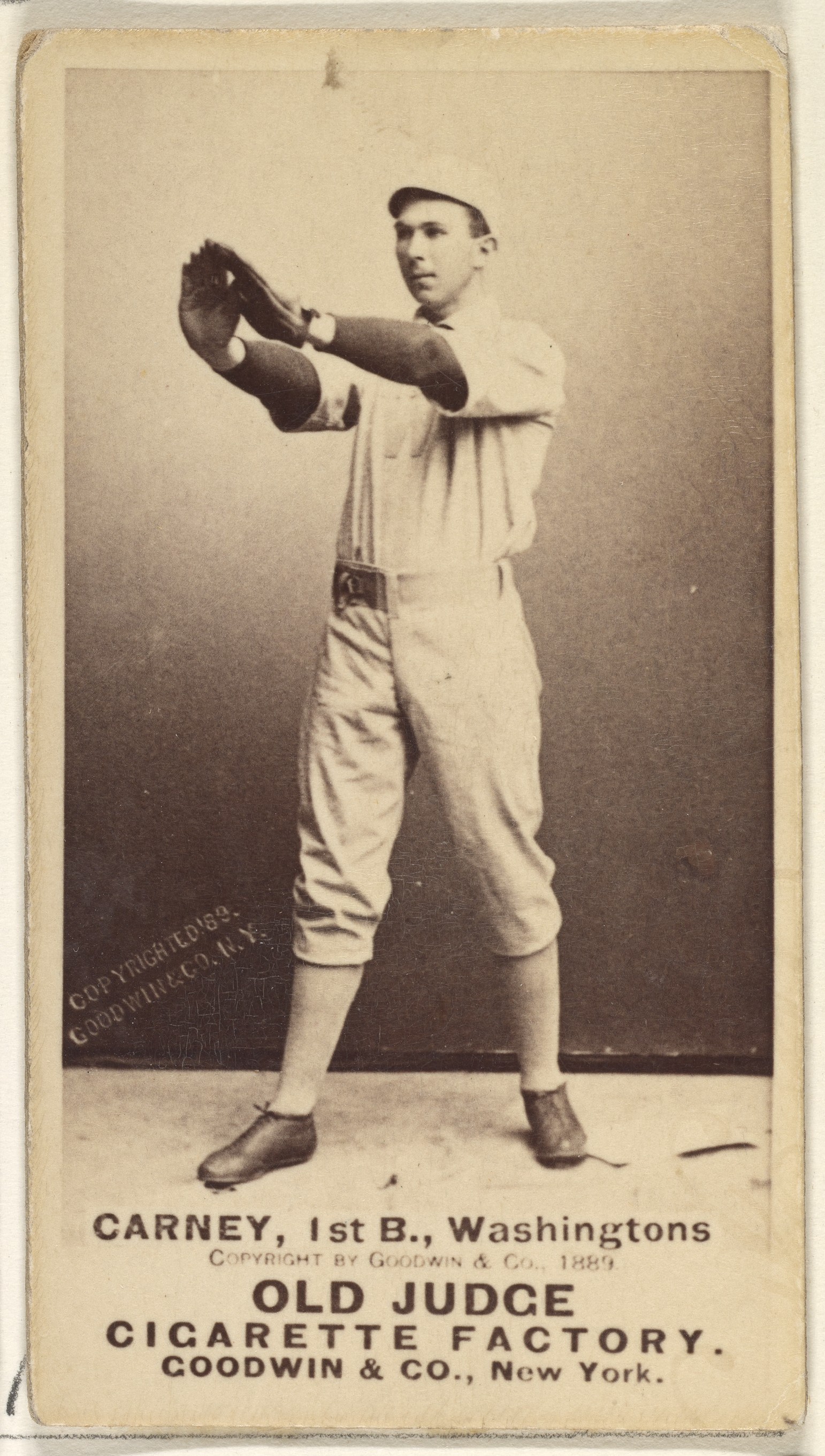 Issued by Goodwin & Company | John Joseph "Handsome Jack" Carney, 1st Base, Washington Nationals ...