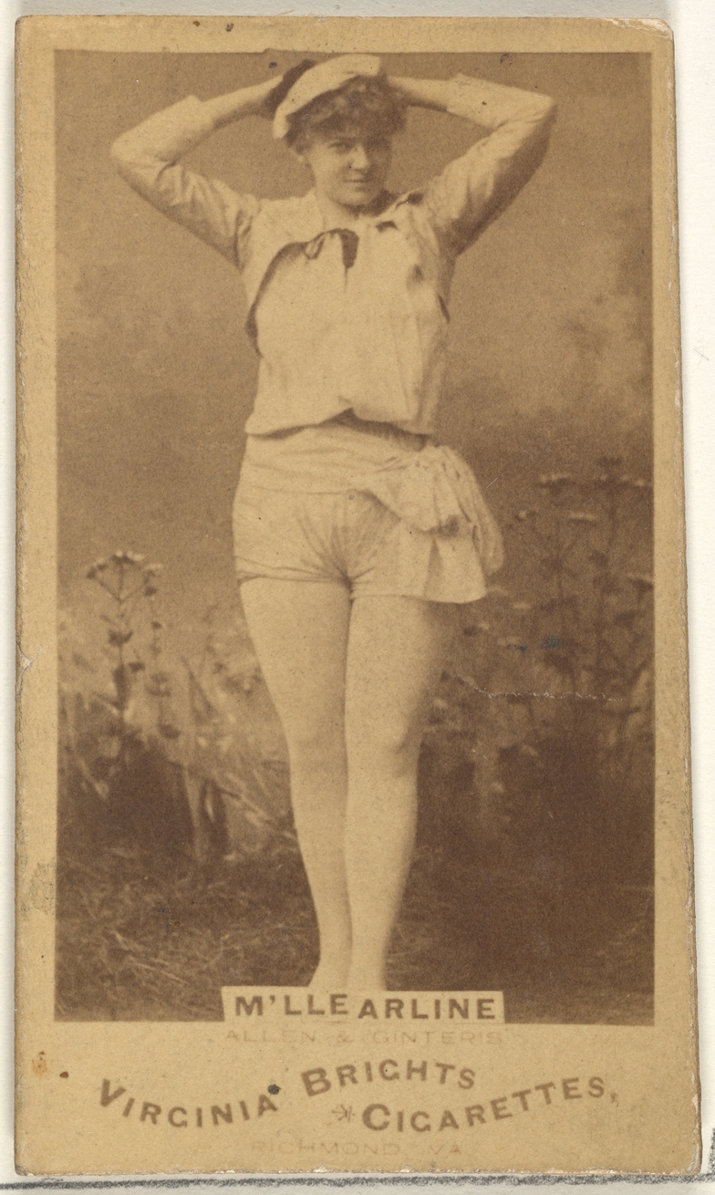 Issued by Allen & Ginter | M'lle Arline, from the Actors and Actresses ...