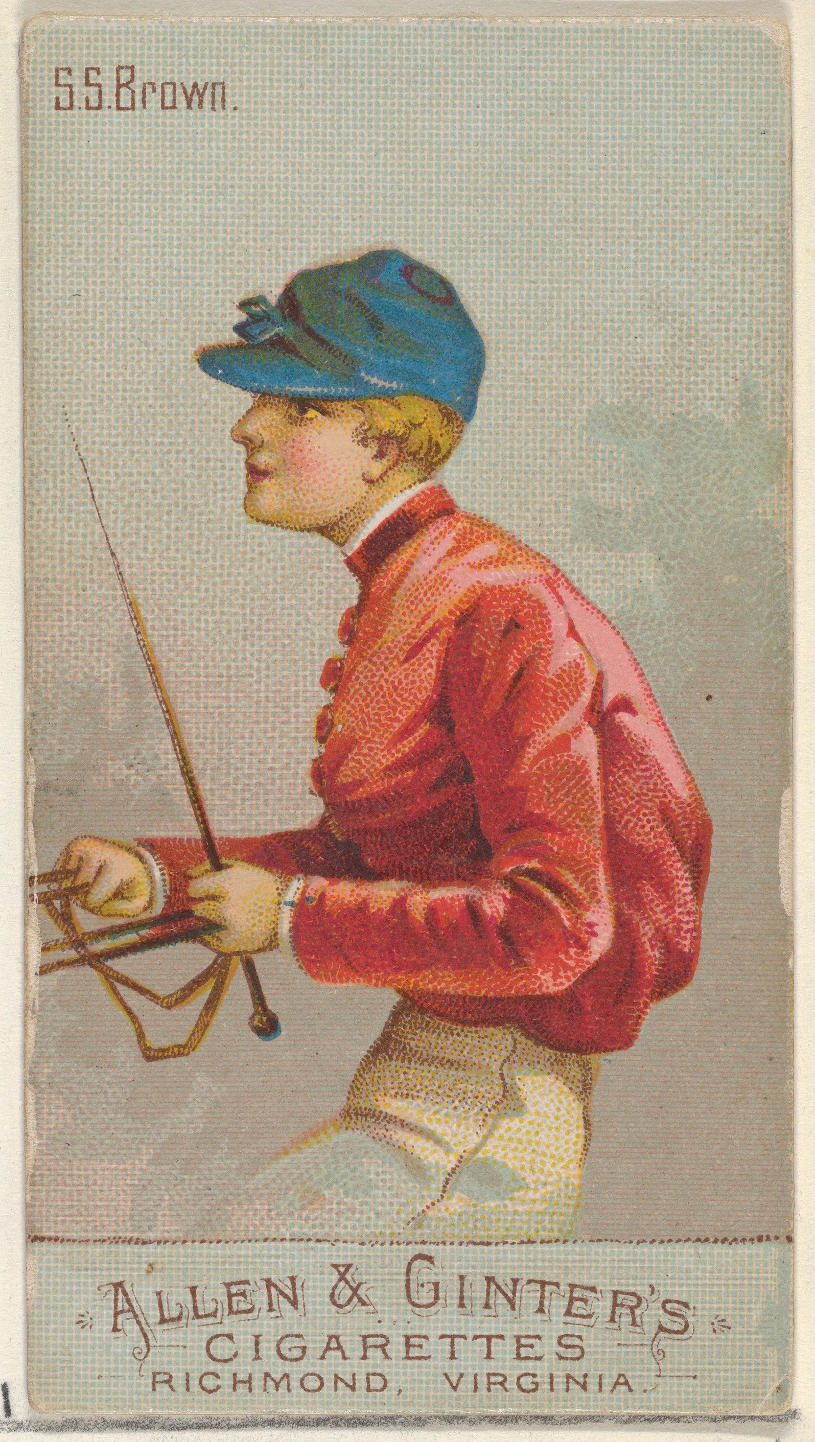 Allen & Ginter | S.S. Brown, from the Racing Colors of the World series ...