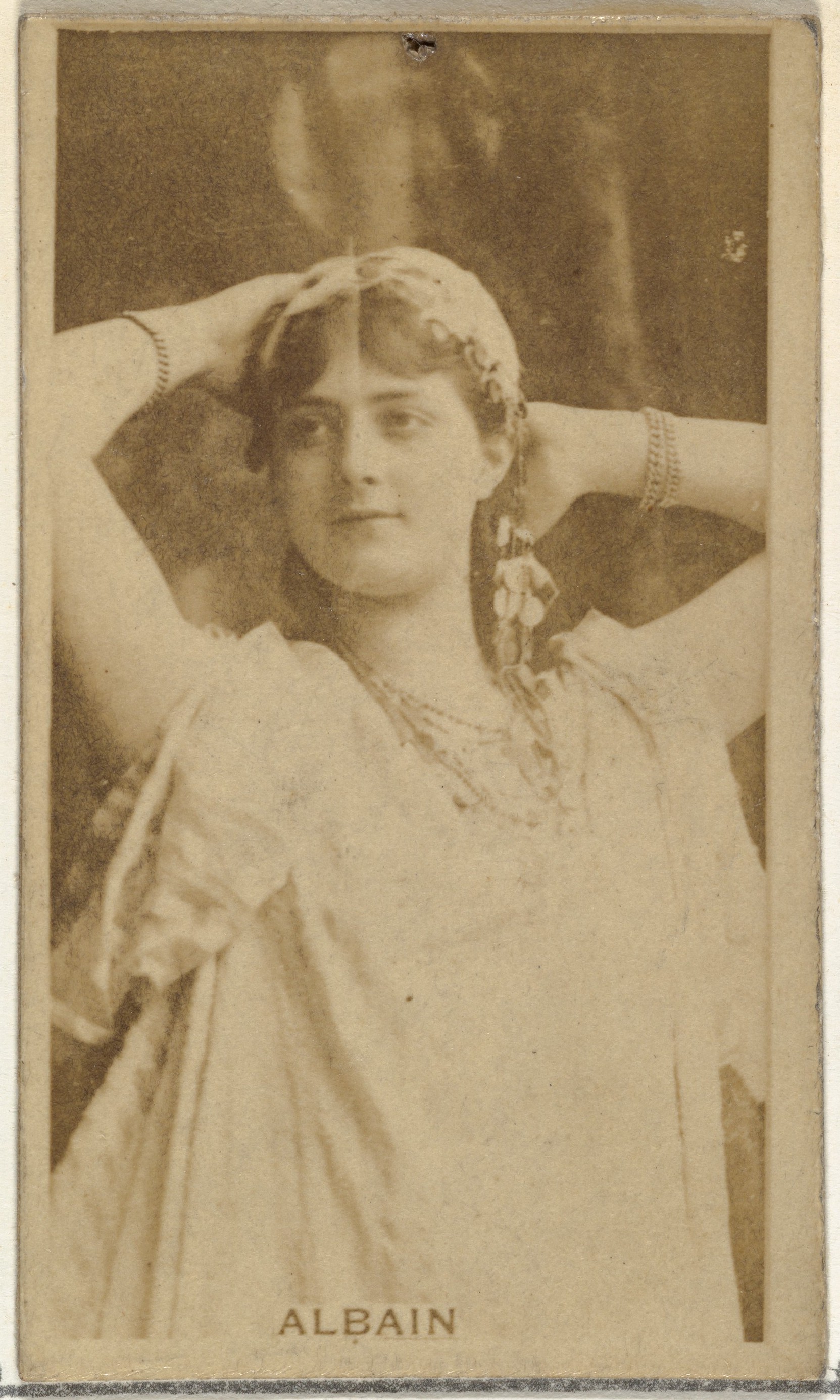 Issued by W. Duke, Sons & Co. | Miss Albain, from the Actors and ...