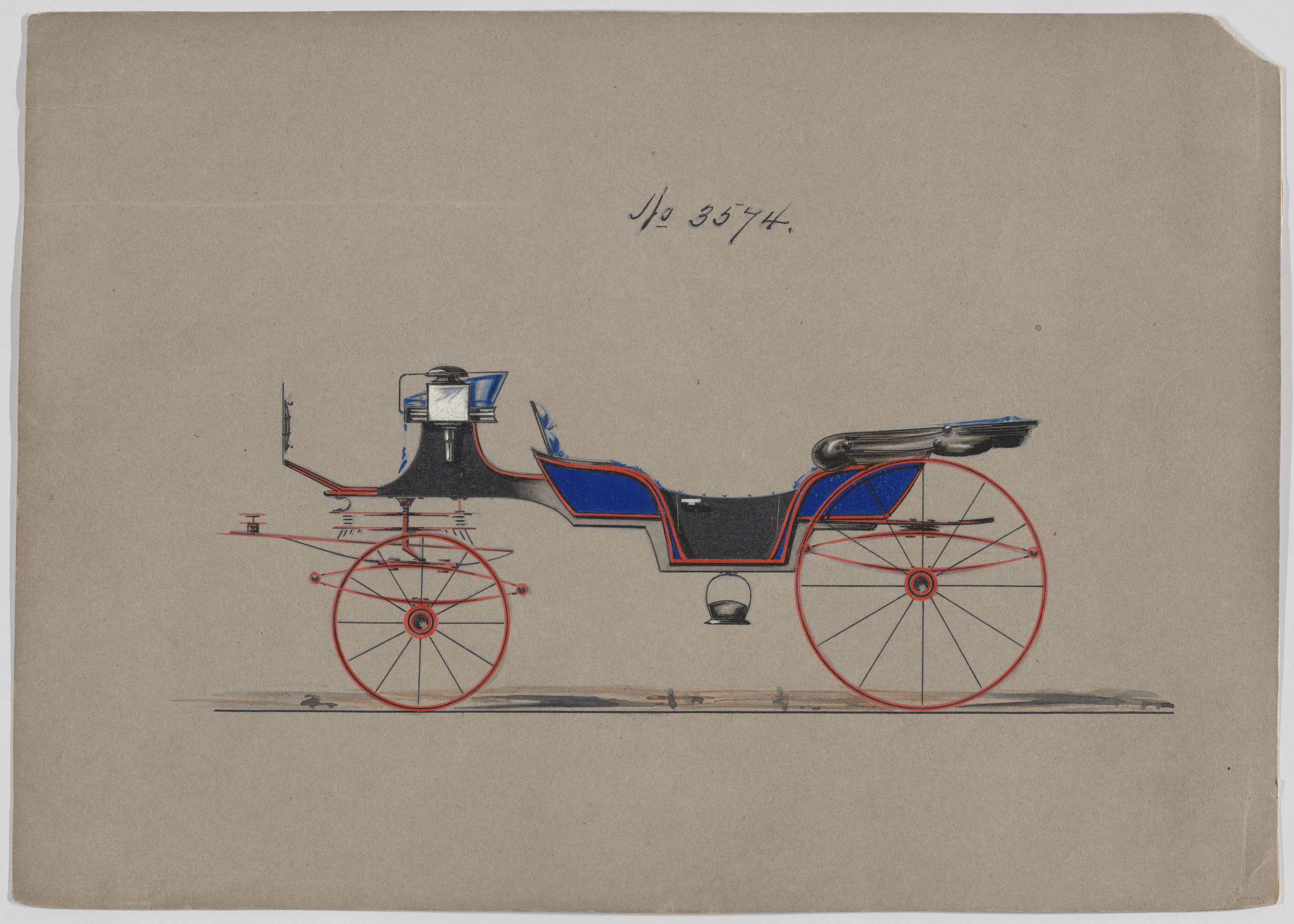 Brewster & Co. | Design for Vis-à-vis, no. 3574 | The Metropolitan ...