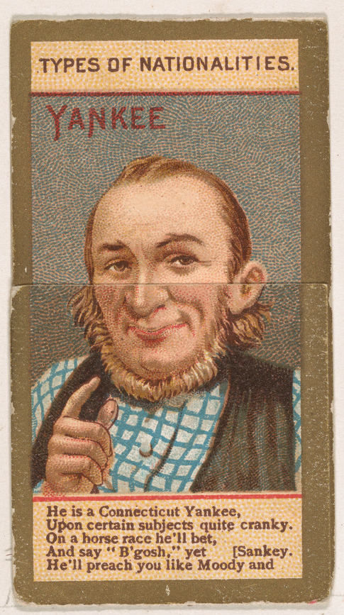 Issued by Kinney Brothers Tobacco Company | Yankee, from Types of ...