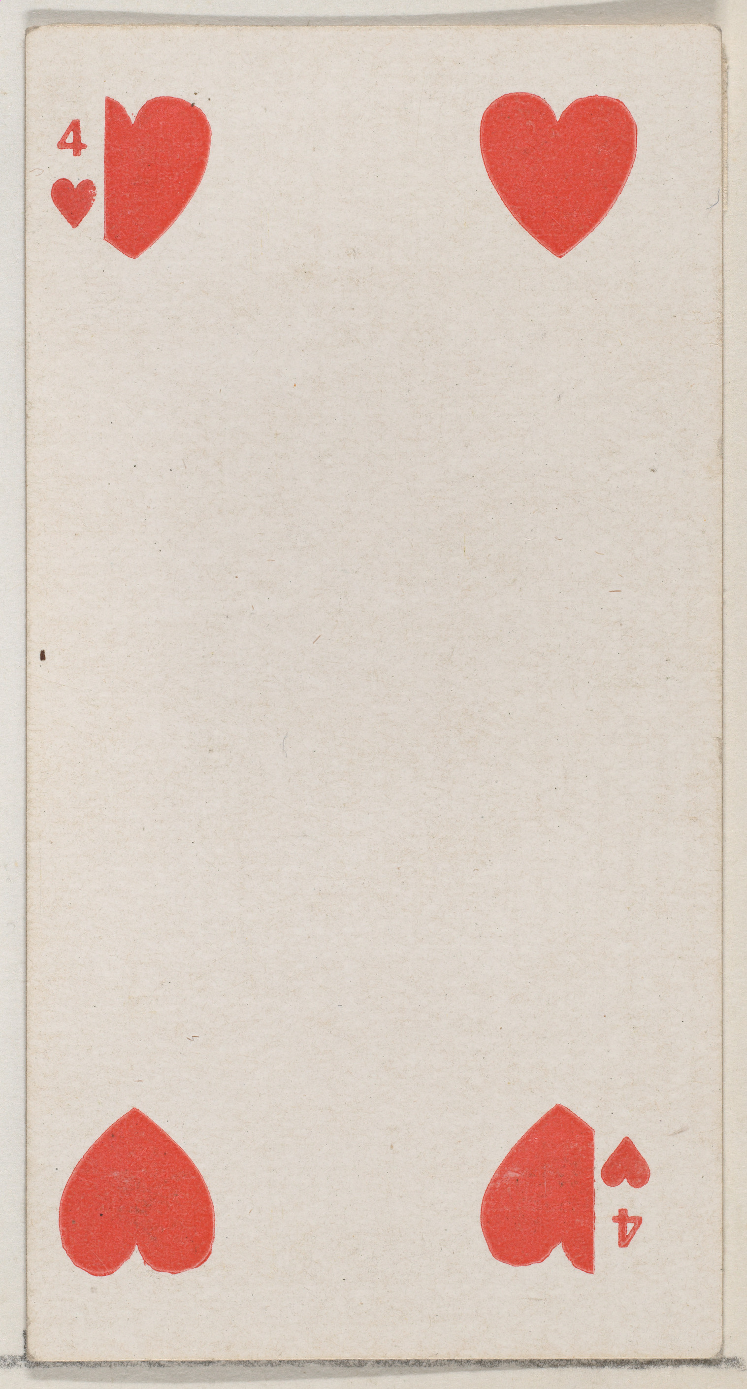 Issued by W. Duke, Sons & Co. | Four Hearts (red), from the Playing ...