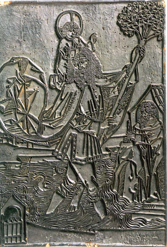 Anonymous, German, Augsburg, 15th century | The Crucifixion and St ...