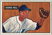 Issued by Bowman Gum Company - George Kell, 3rd Base, Detroit Tigers ...