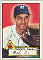 Issued by Topps Chewing Gum Company - Card Number 90, Mickey Grasso ...
