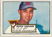 Issued by Topps Chewing Gum Company - Card Number 110, Dutch Leonard ...