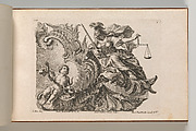 Jacob Gottlieb Thelot | Design for a Rocaille Cartouche with the Figure ...