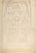 Attributed to Sir Charles Barry | Design for a Public Building in the ...
