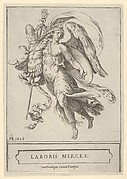 Cherubino Alberti (Zaccaria Mattia) | A naked man (Ignudo), seated ...