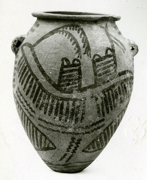 Decorated ware jar depicting two boats | Predynastic Period | The ...