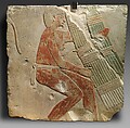 Relief of a Man Carrying a Papyrus Bundle | Middle Kingdom | The ...