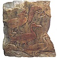 Relief Fragment Showing Waterfowl in a Clapnet | Middle Kingdom | The ...
