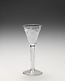 Wineglass with Jacobite emblems - British - The Metropolitan Museum of Art