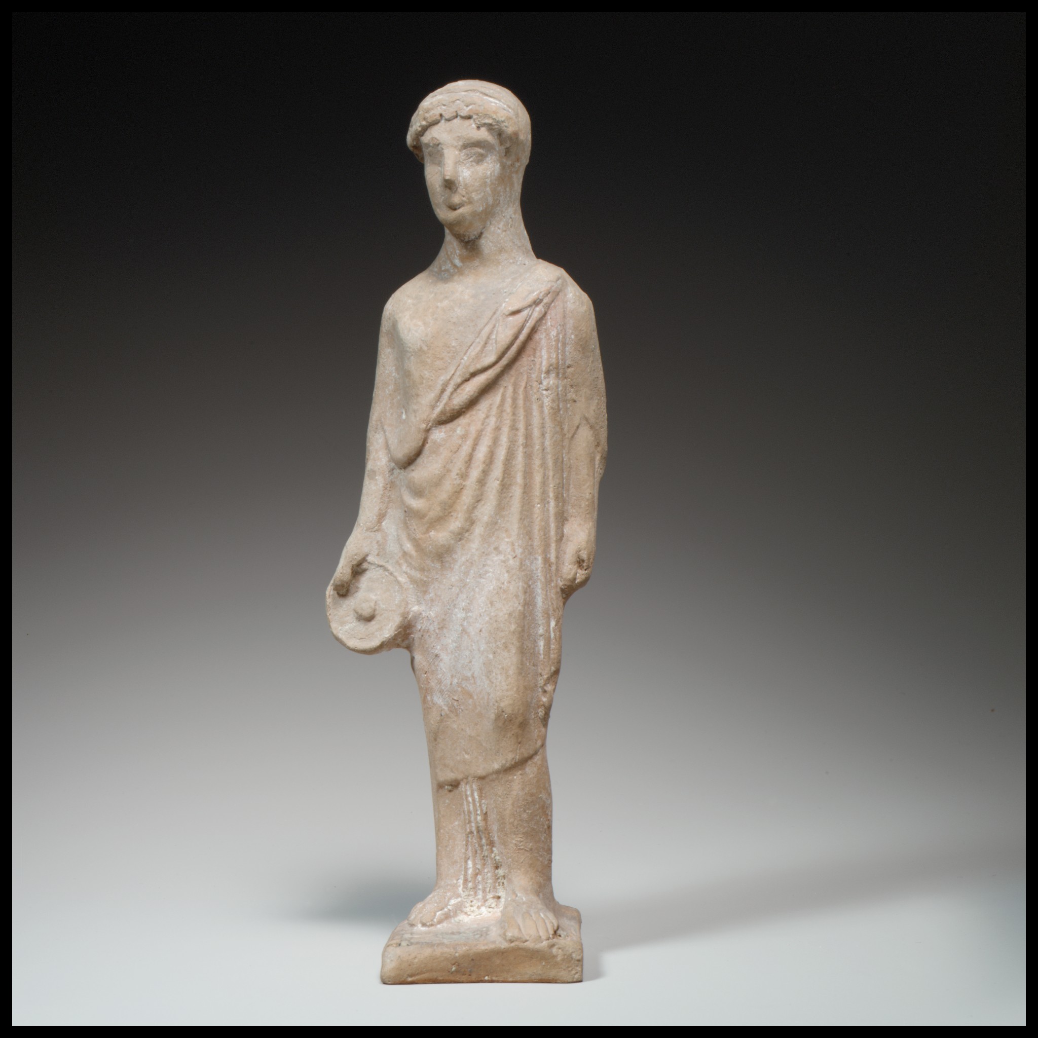 Standing female figurine | Greek, Attic ? | Late Archaic | The ...