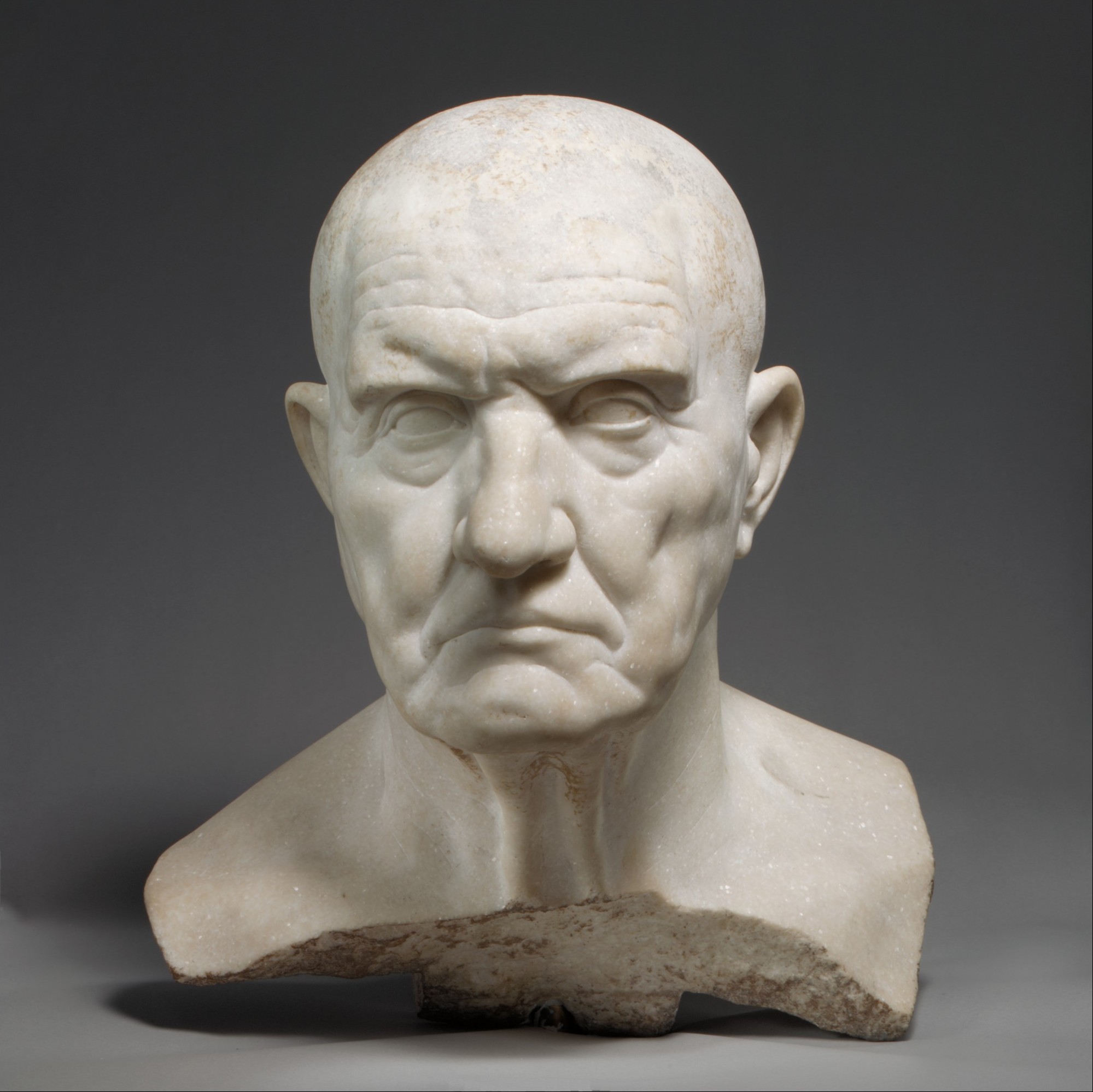Marble Bust Of A Man Roman Early Imperial Julio Claudian The