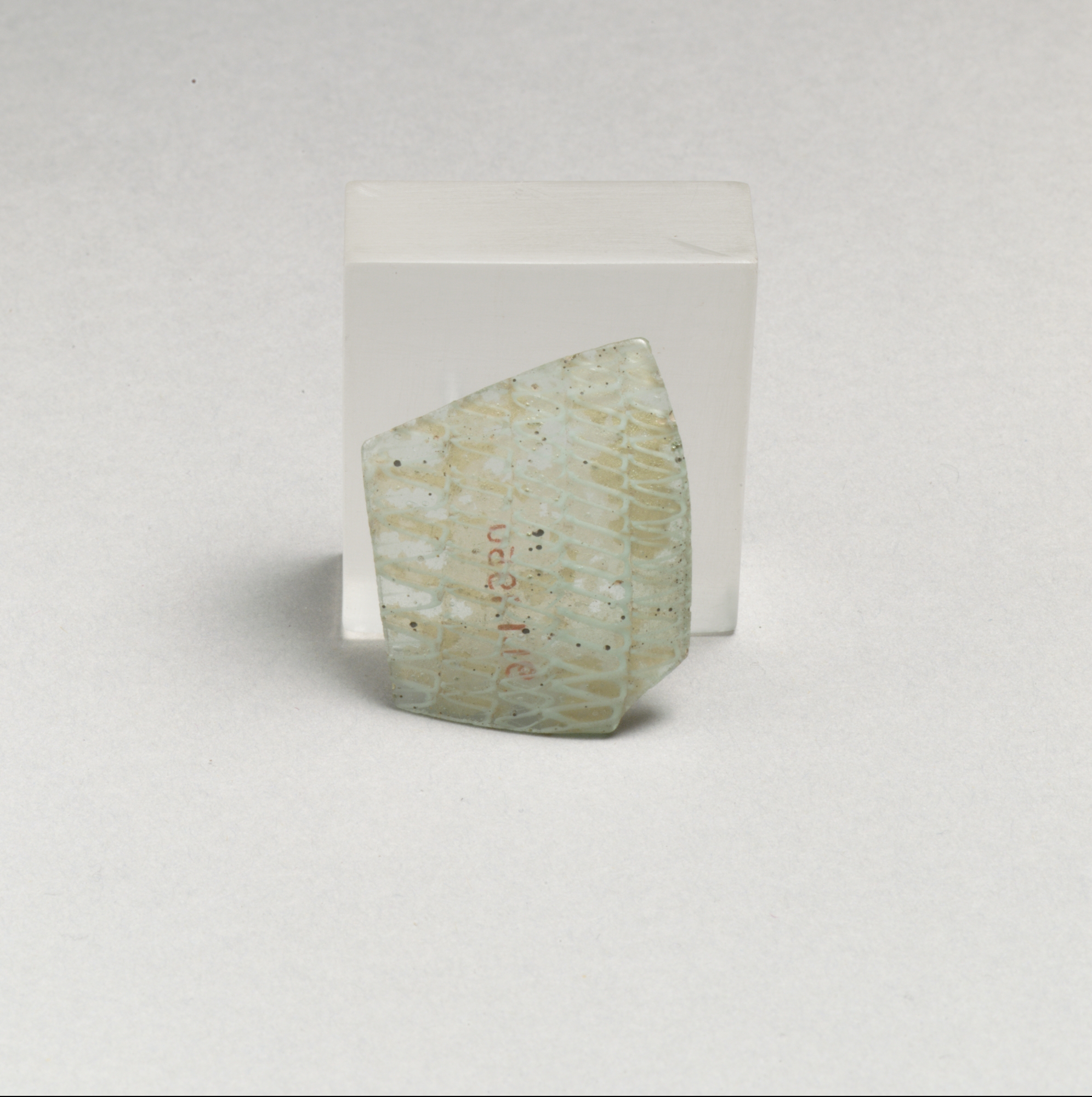 Glass network mosaic fragment | Roman | Early Imperial | The ...