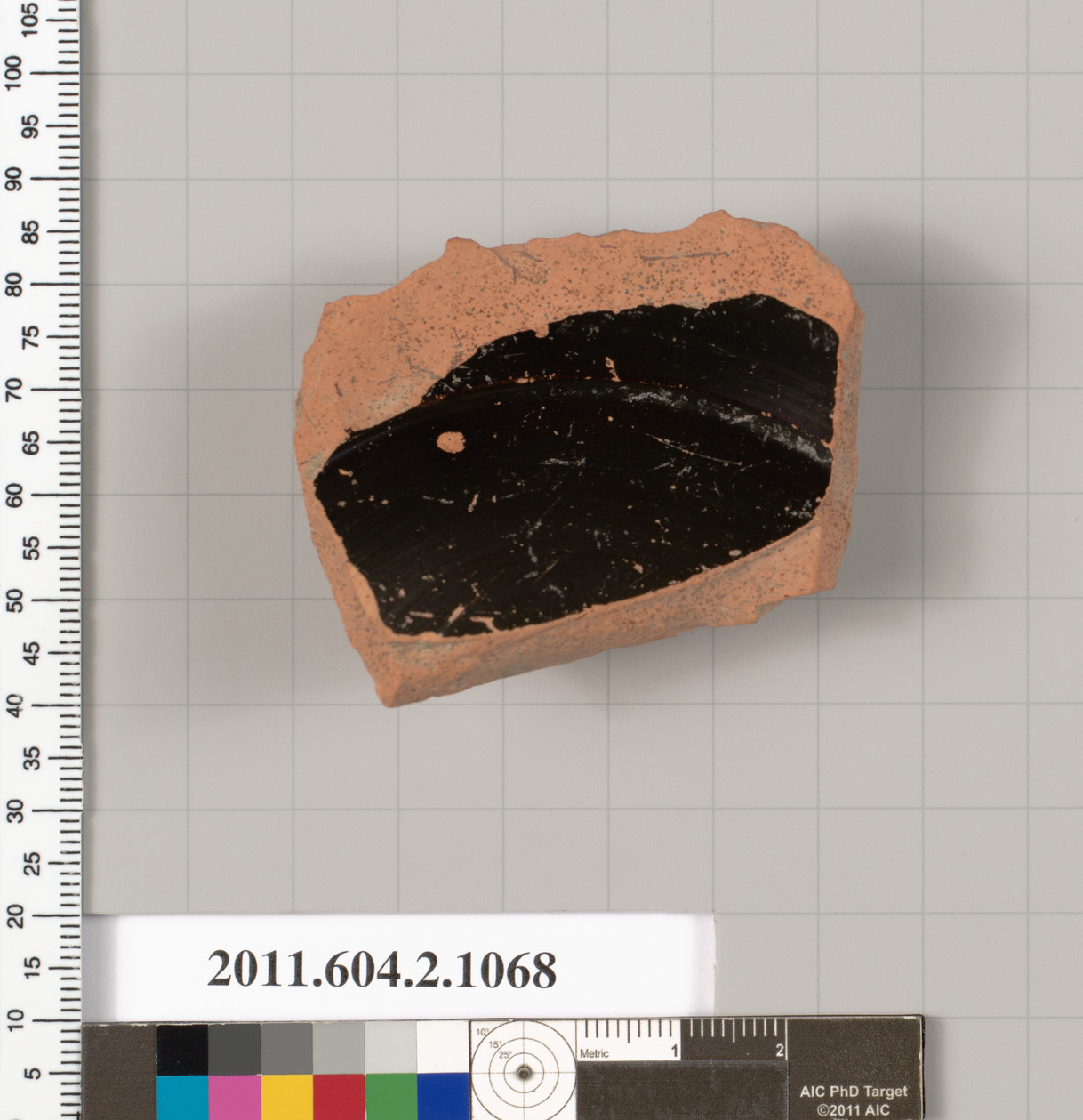 Terracotta fragment of a pyxis (box with lid) - Greek, Attic - Late ...