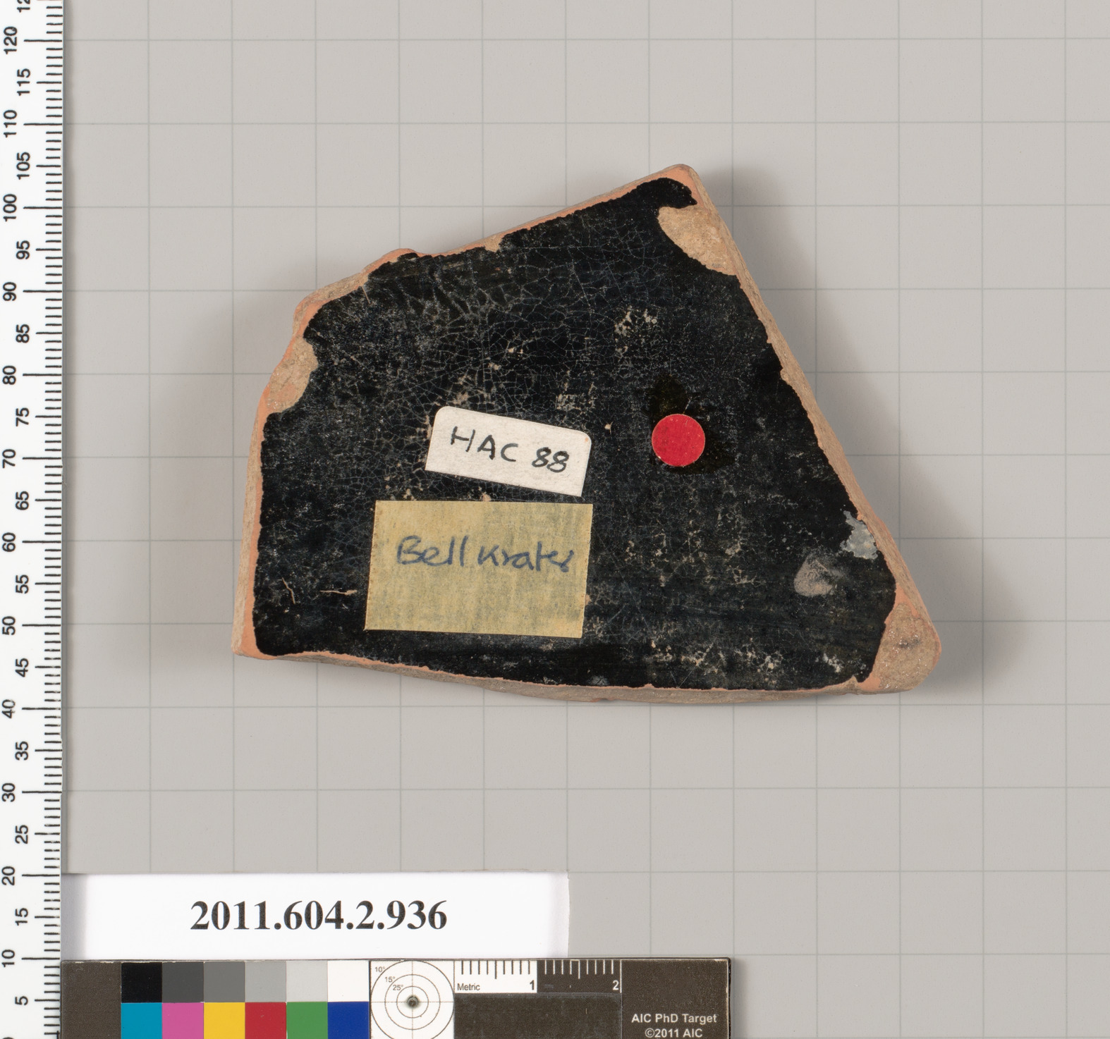 Terracotta fragment of a bell-krater (bowl for mixing wine and water ...