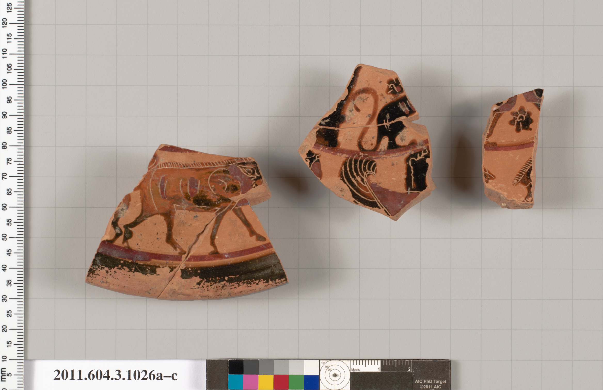 Terracotta fragments of a lid - Greek, Attic - Archaic - The ...