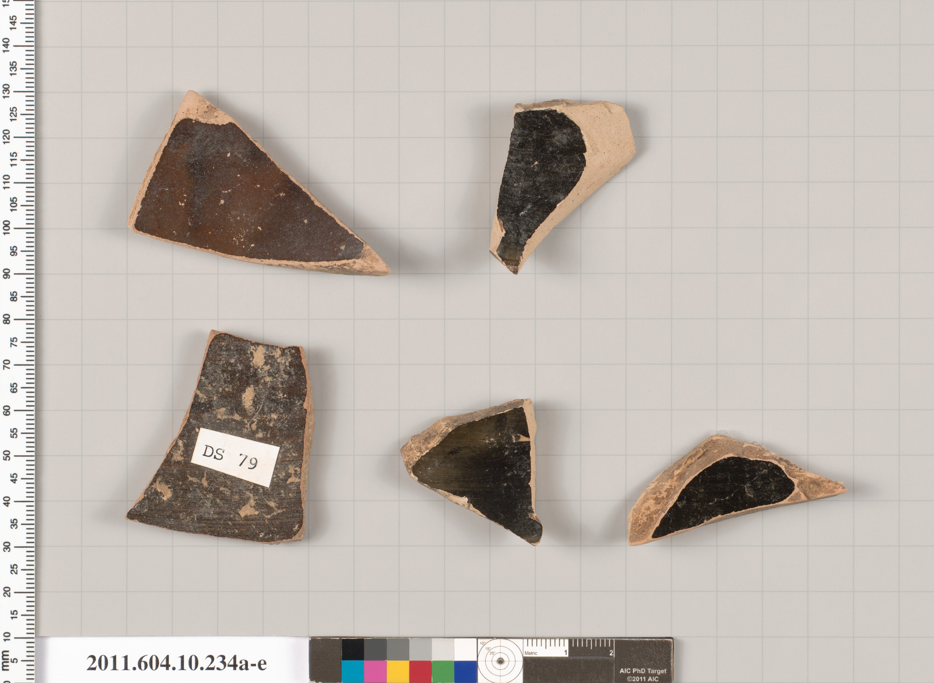 Terracotta fragments from open shapes - Etruscan - Archaic/Classical ...