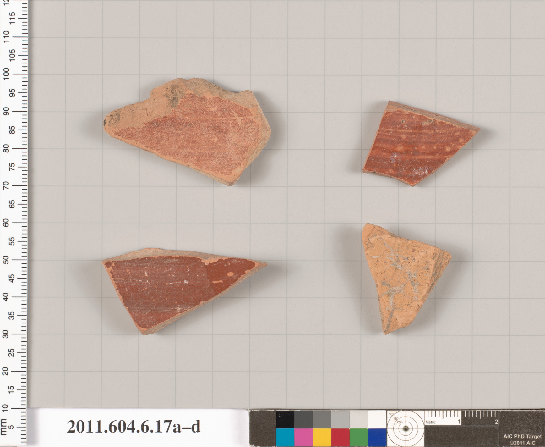Terracotta fragments of closed shapes - Greek, Attic? - Archaic ...
