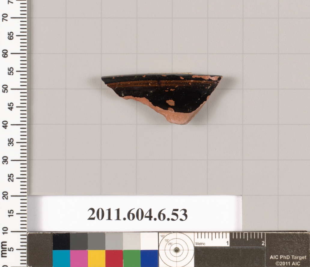 Terracotta rim fragment of an undetermined shape - Greek, Attic ...