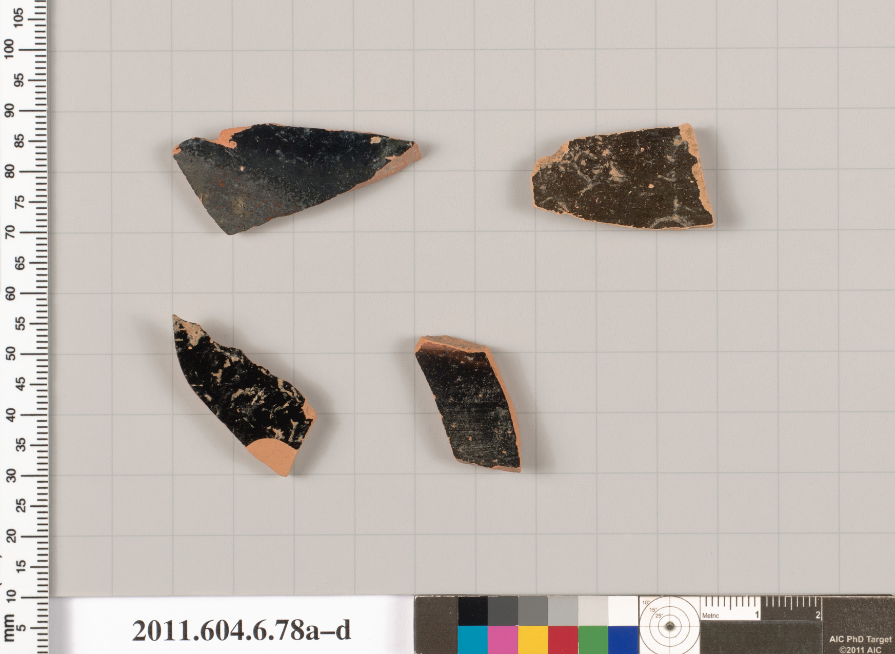 Terracotta fragments of open shapes - Greek, Attic - Archaic/Classical ...