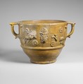 Fragmentary terracotta scyphus (drinking cup) | Roman | The ...