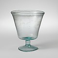 Glass goblet | Roman | Late Imperial or Early Byzantine | The ...