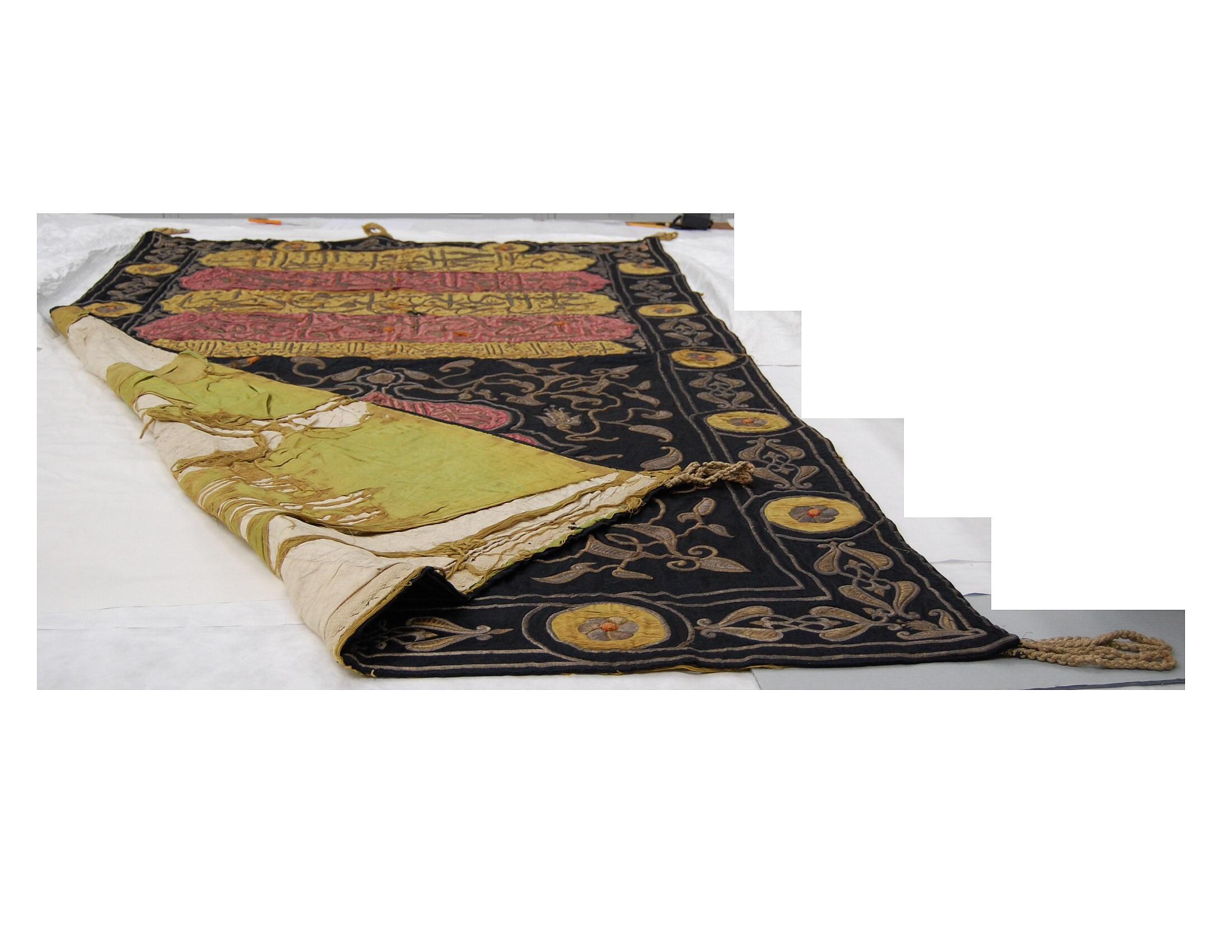 Sultan Abdülhamid II | Sitara, Interior Door Curtain of the Ka'ba | The ...