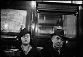 Walker Evans - [Five 35mm Film Frames: Subway Passengers, New York City ...