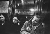 Walker Evans - [Three 35mm Film Frames: Subway Passengers, New York ...