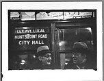 Walker Evans - [Five 35mm Film Frames: Subway Passengers, New York City: Woman Beneath "Lex Ave ...