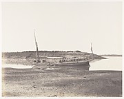 Félix Teynard | Louksor, Petit Bras du Nil - Barque de Voyageurs | The Met